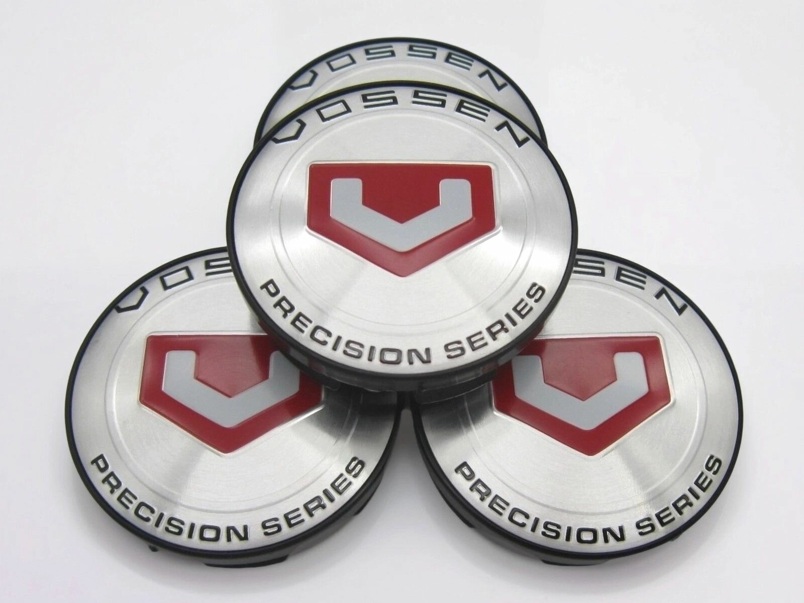 Колпачки, заглушки на литые диски СКАД Vossen PC chrome 56/51/12 мм, комплект 4 шт.