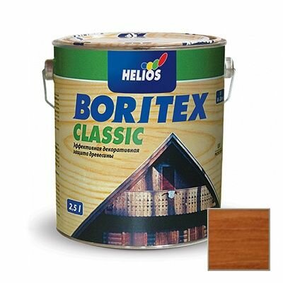 Лазурь декоративная Helios Boritex Classic №7 Махагоний 2,5 л