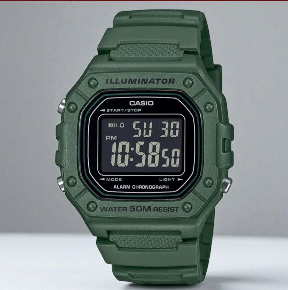 Наручные часы CASIO, зеленый — фото 1