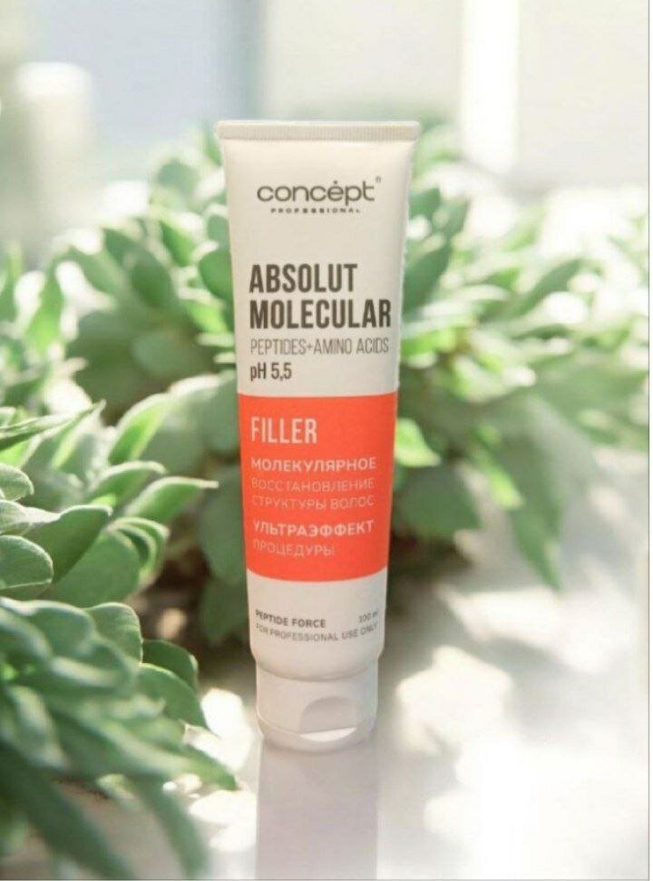 Филлер для волос молекулярный восстанавливающий 100 мл Peptide force Concept