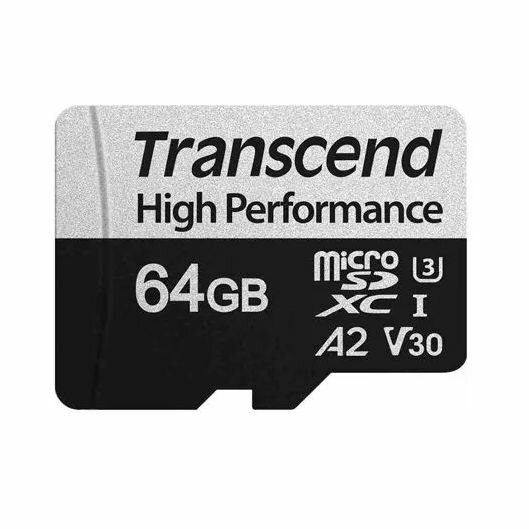 64 ГБ Карта памяти Transcend 330S (TS64GUSD330S) - microSDXC, UHS-I U3, A2, V30