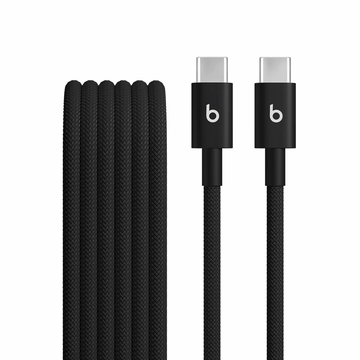 Кабель Beats USB-C to USB-C плетенный для подключения/зарядки/зарядки iPhone (1.5 м/5 футов)Без внешней упаковки