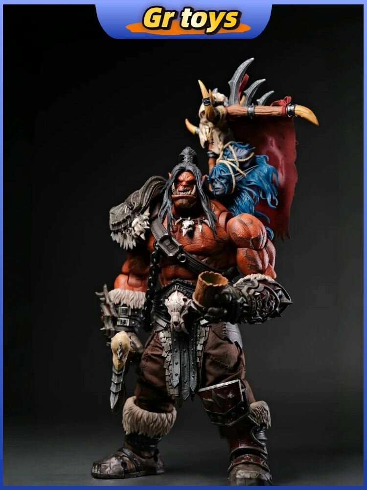 Серия фигурок HMTYQNB: Игрушки-герои Фигурка 1/10 World of Warcraft Громмаш Адский Крик Базовая версия 21 см