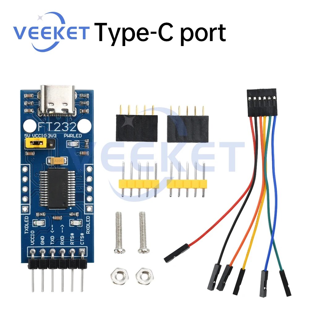 FT232RL FT232 FTDI USB 3,3 В 5,5 В к TTL Модуль последовательного адаптера для Arduino FT232 USB TO TTL 232 Micro USB/Mini/Type-C/Type-A USB