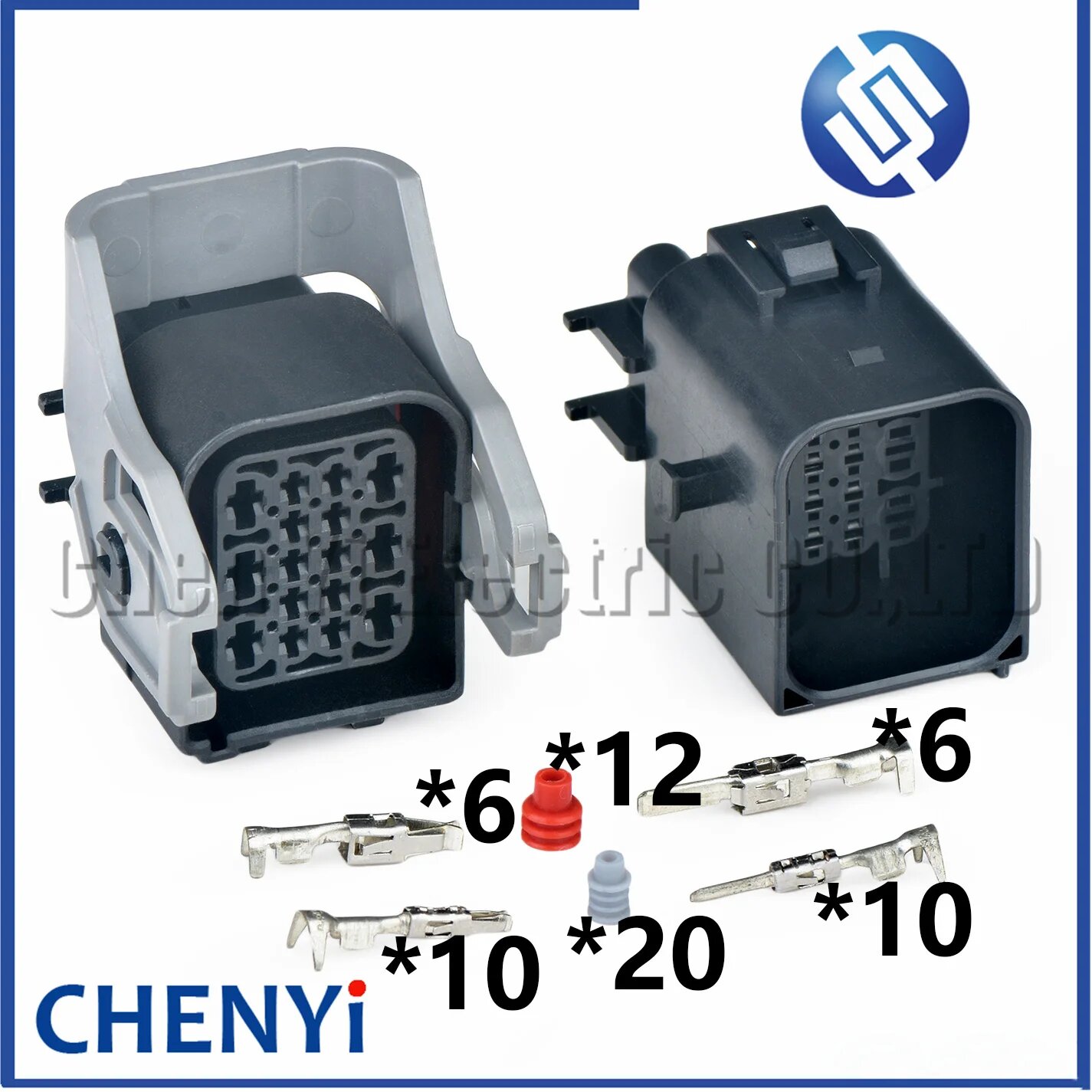 16-контактный автомобильный водонепроницаемый разъем, автомобильная фара двигателя, передний бампер в сборе, вилка 1743354-2 1743354-2