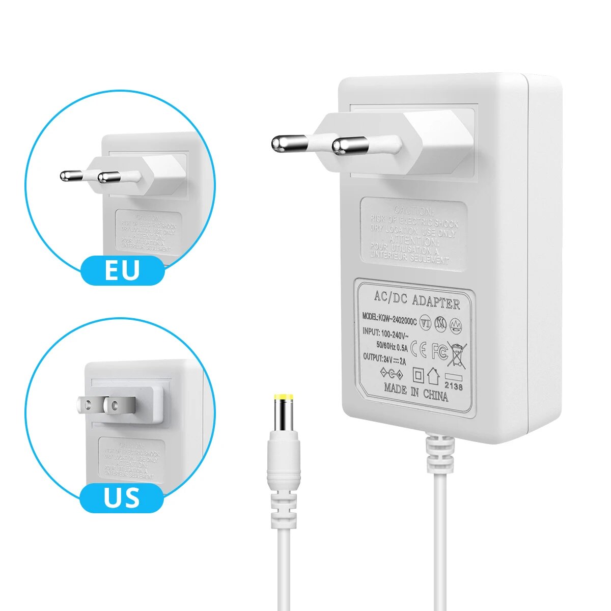 Адаптер питания 24V 2A EU Power Plug — фото 1