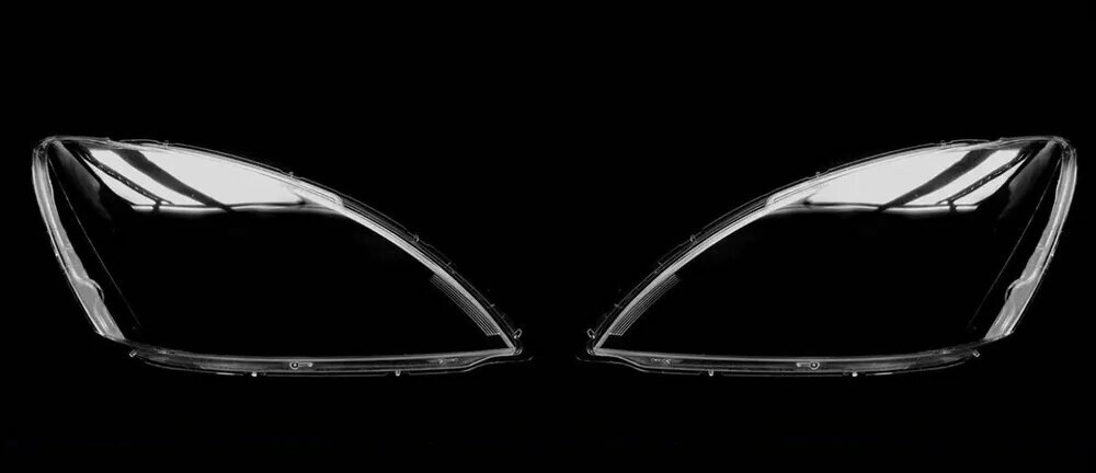 Фары автомобильные, 1 шт, арт. Продаются комплектом! Левое+правое Стёкла фар Mitsubishi Lancer 9 2003-2010