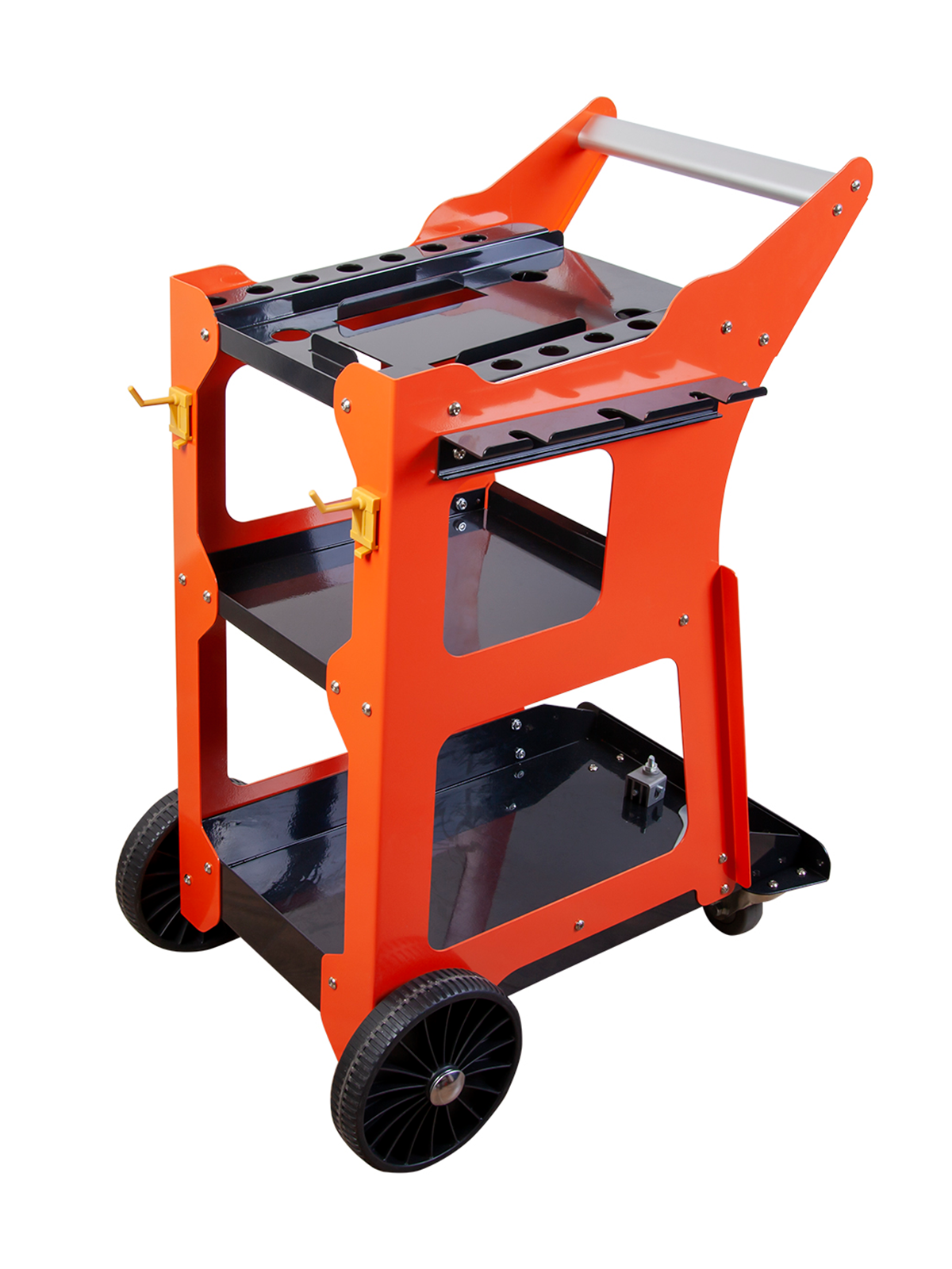 Тележка для сварочного аппарата WIEDERKRAFT WDK-1331, металл, поворотные колеса, 3 секции