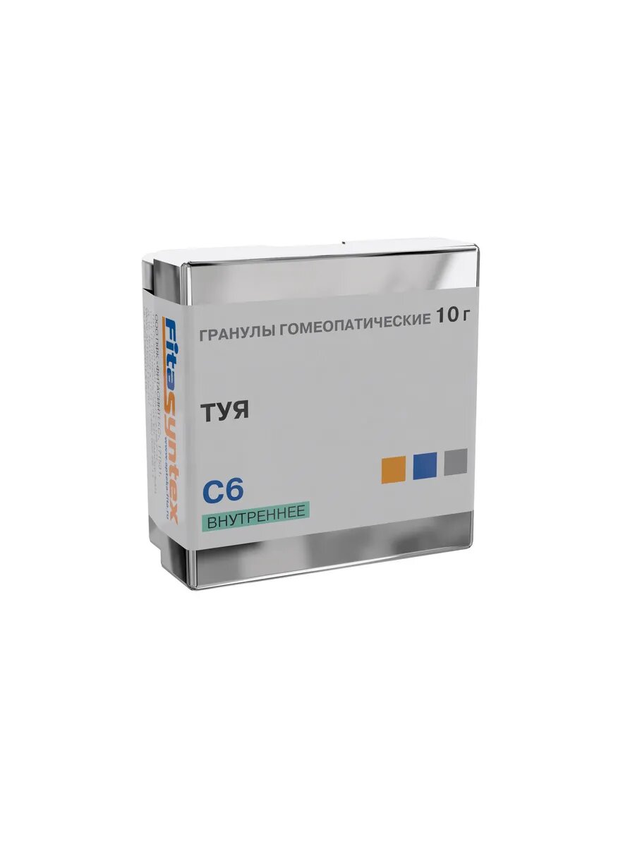 Туя С6, гранулы гомеопатические моно, 10 грамм , Фитасинтекс