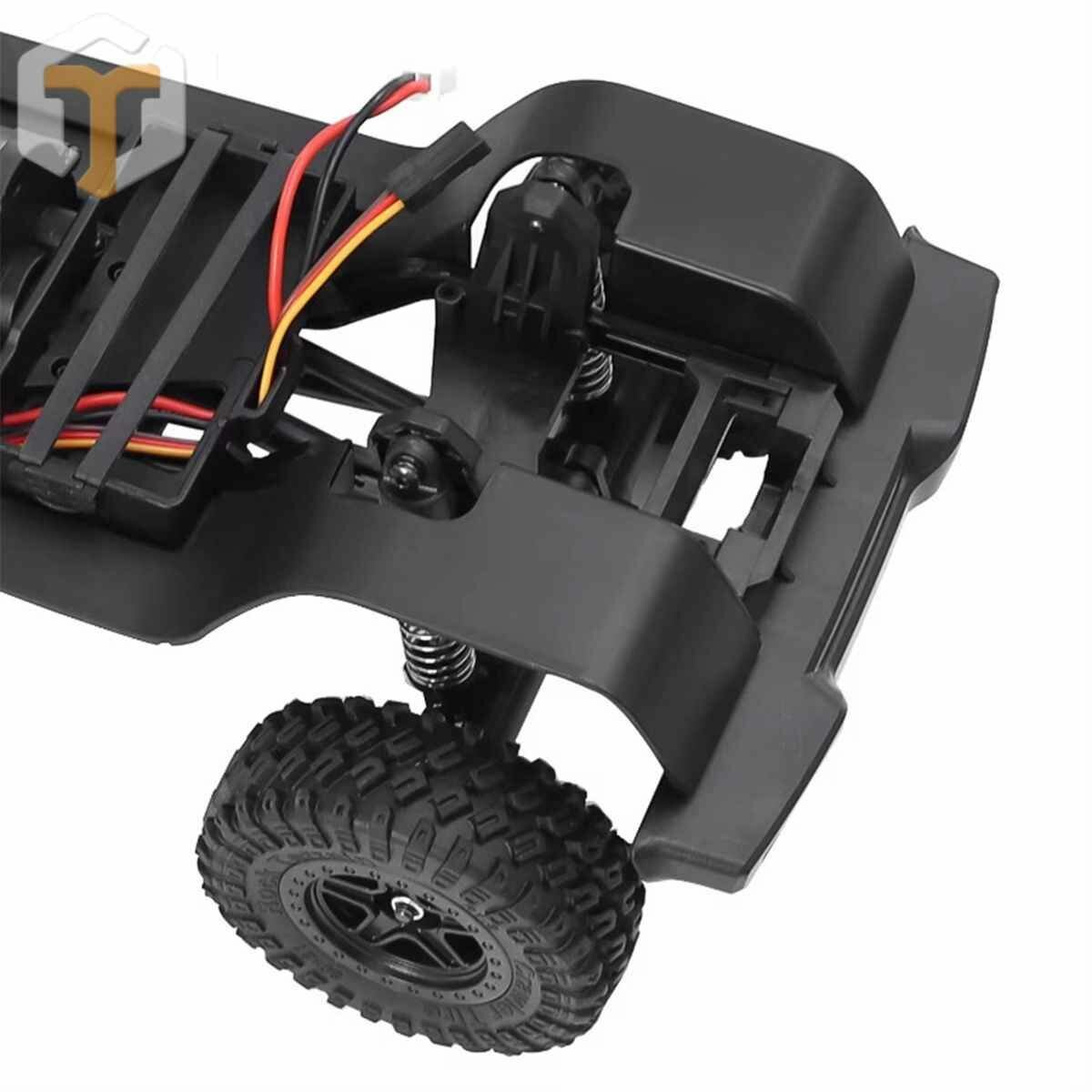 155 мм колесная база собранная рама шасси для TRX4M 1/18 AX-8560 Игрушки и игры (черный)