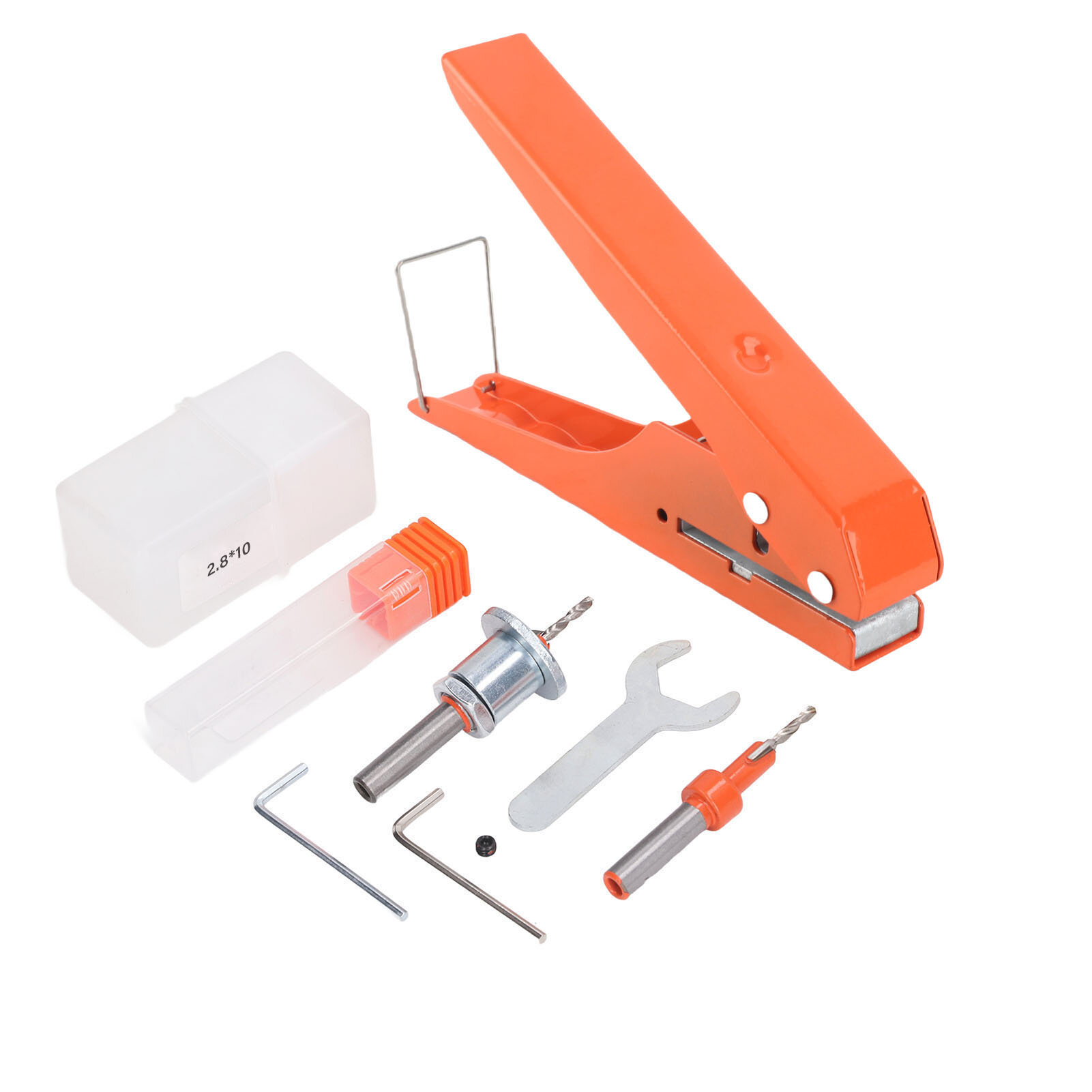 Дырокол 10 мм, прочный ручной инструмент для кромкооблицовки ПВХ-карт, плоское и наклонное отверстие.