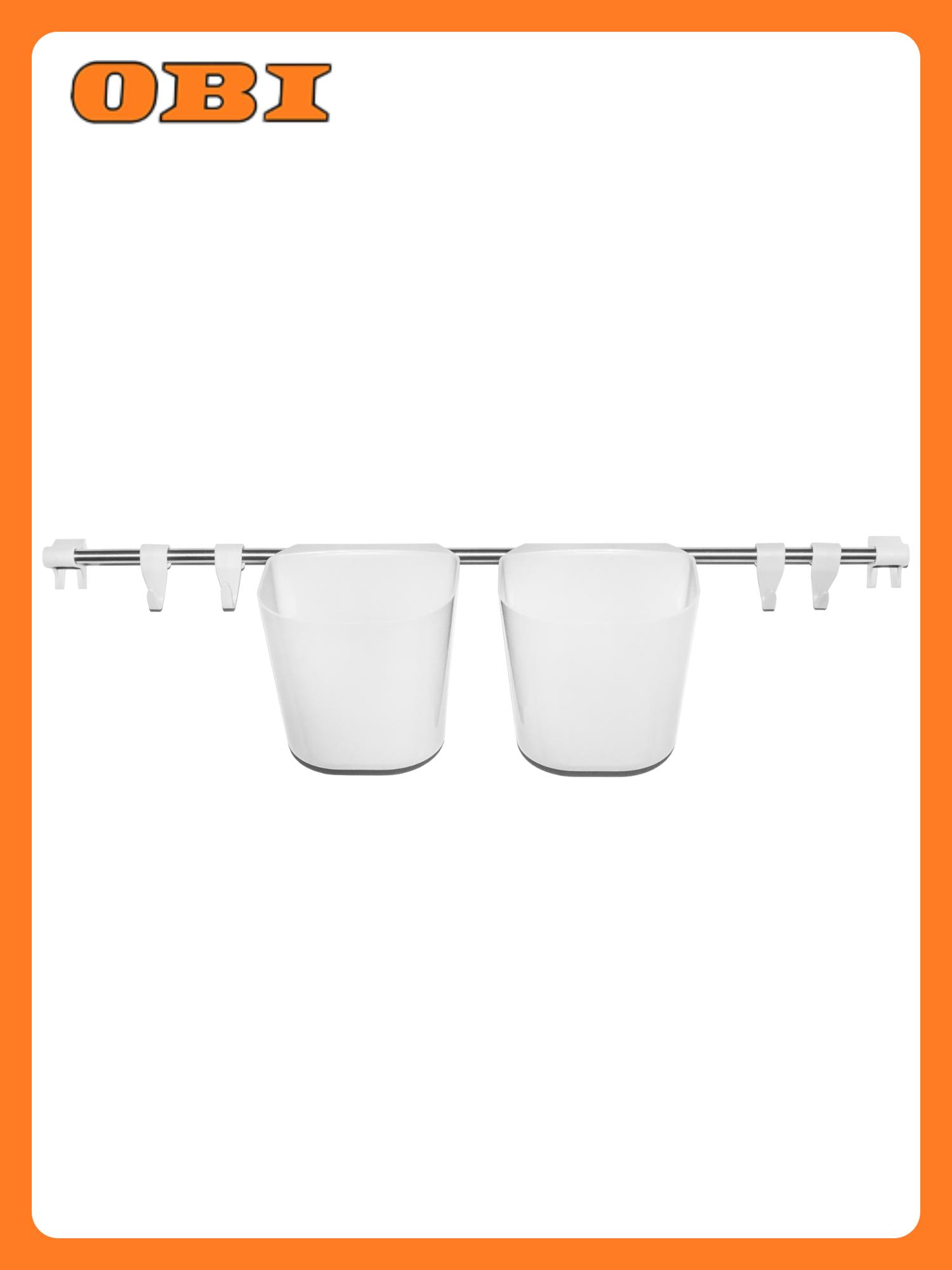 Набор рейлинга BEROSSI Prestige, настенный, универсальный, белый, 60 см