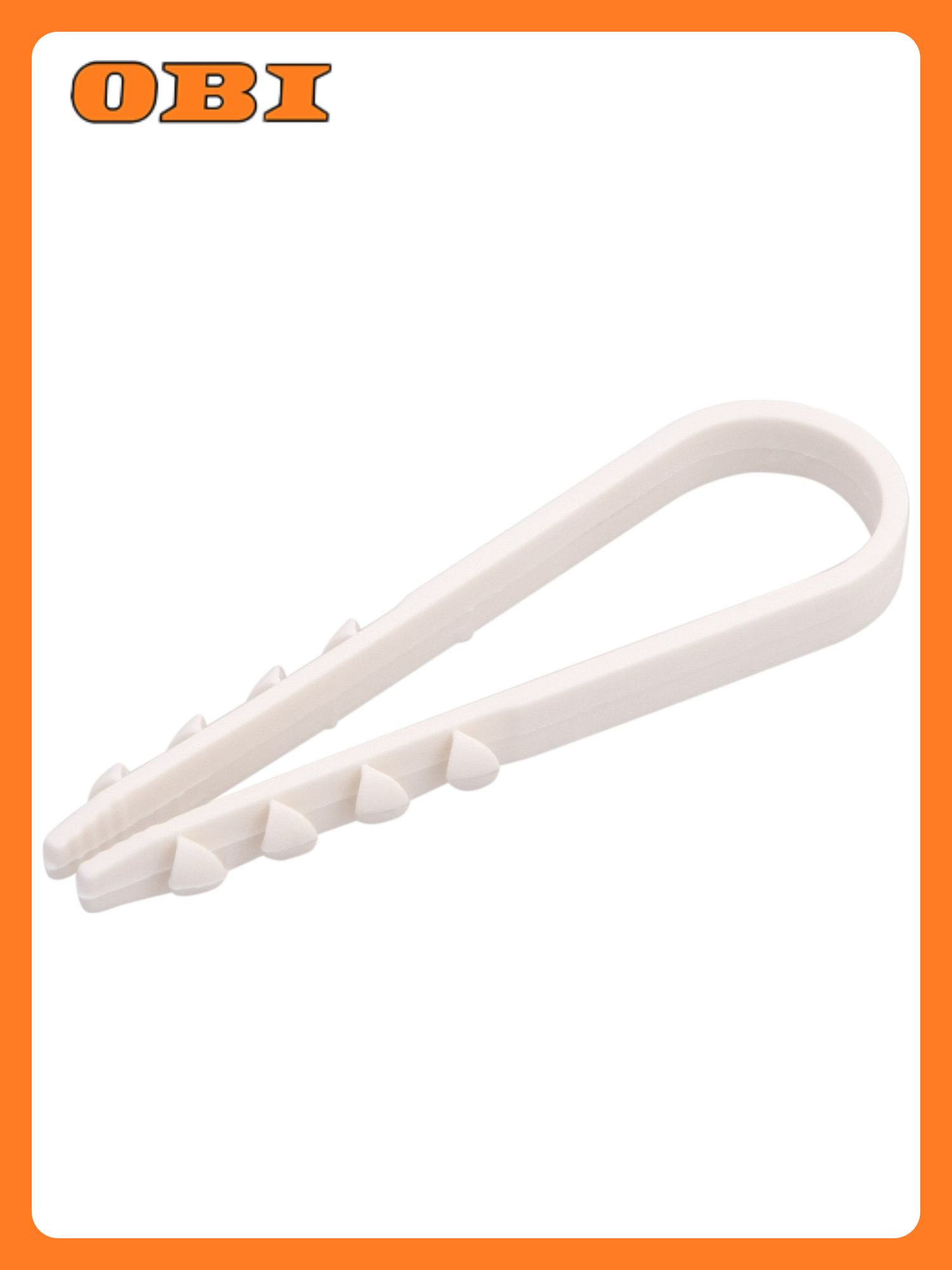 Дюбель-хомут Rexant 12 мм D 5-10 мм белый 100 шт