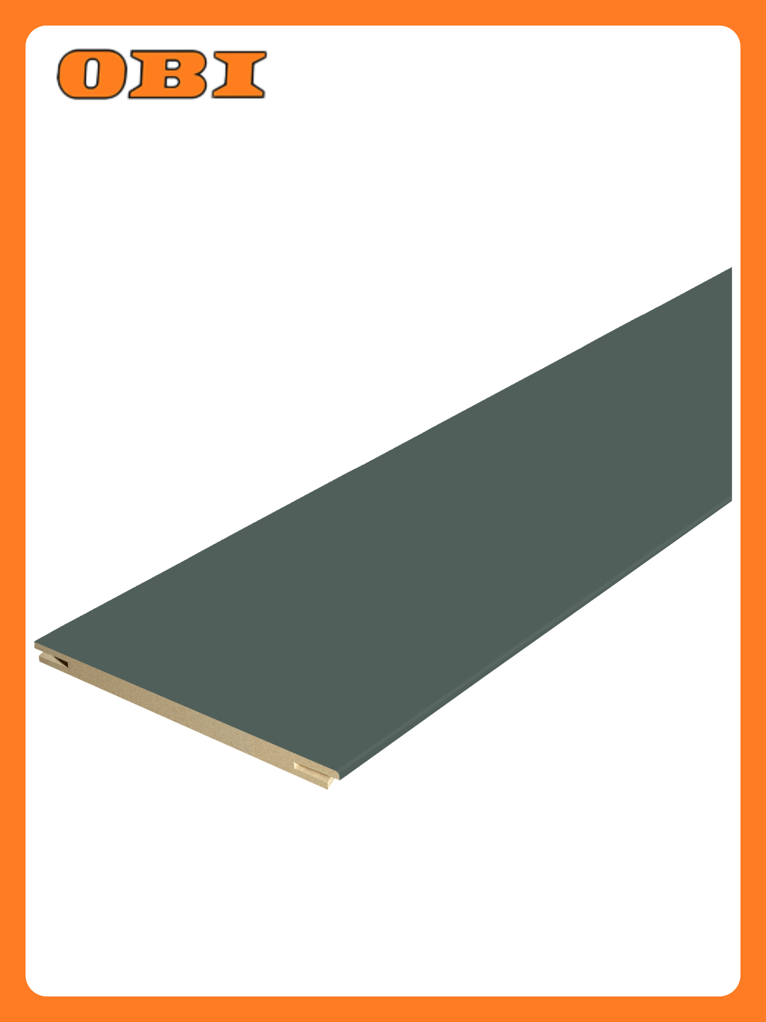 Доборная планка VELLDORIS Emalux, МДФ, телескопическая, 2150x150x8 мм, зеленая