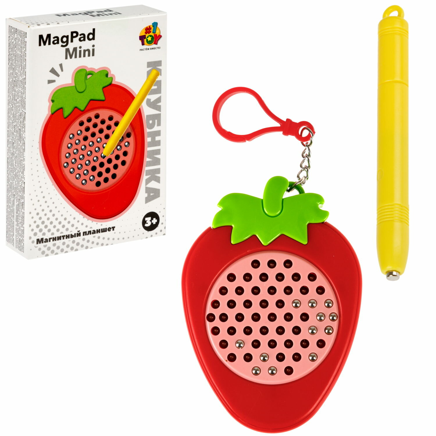 Магнитная мозаика для малышей Доска с магнитными шариками и ручкой