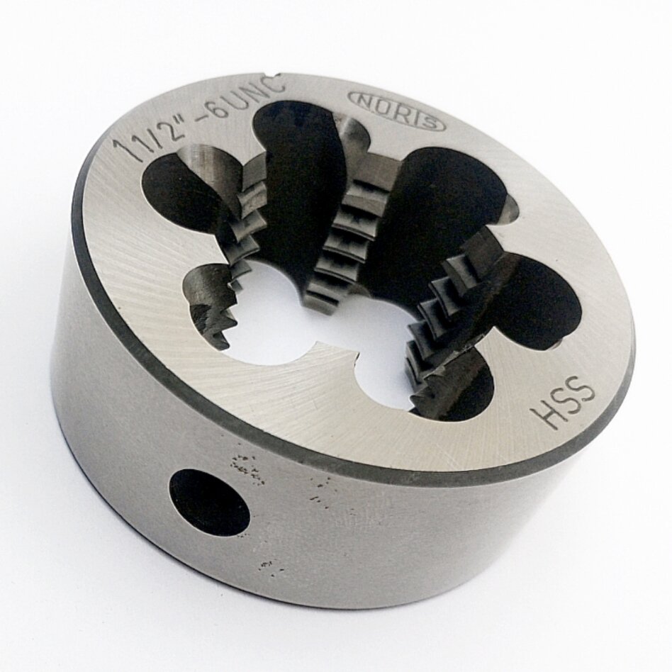 Плашка дюймовая унифицированная 1 1/2"-6UNС 60° HSS