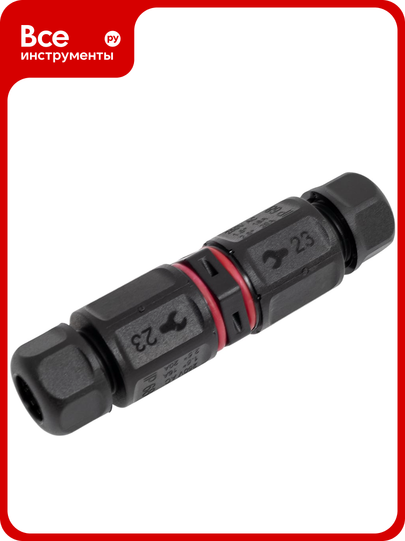 Водостойкий 3-полюсный разъем TTAF Elektronik, 250V 20A IP68 WPI-0302M20, 10мм