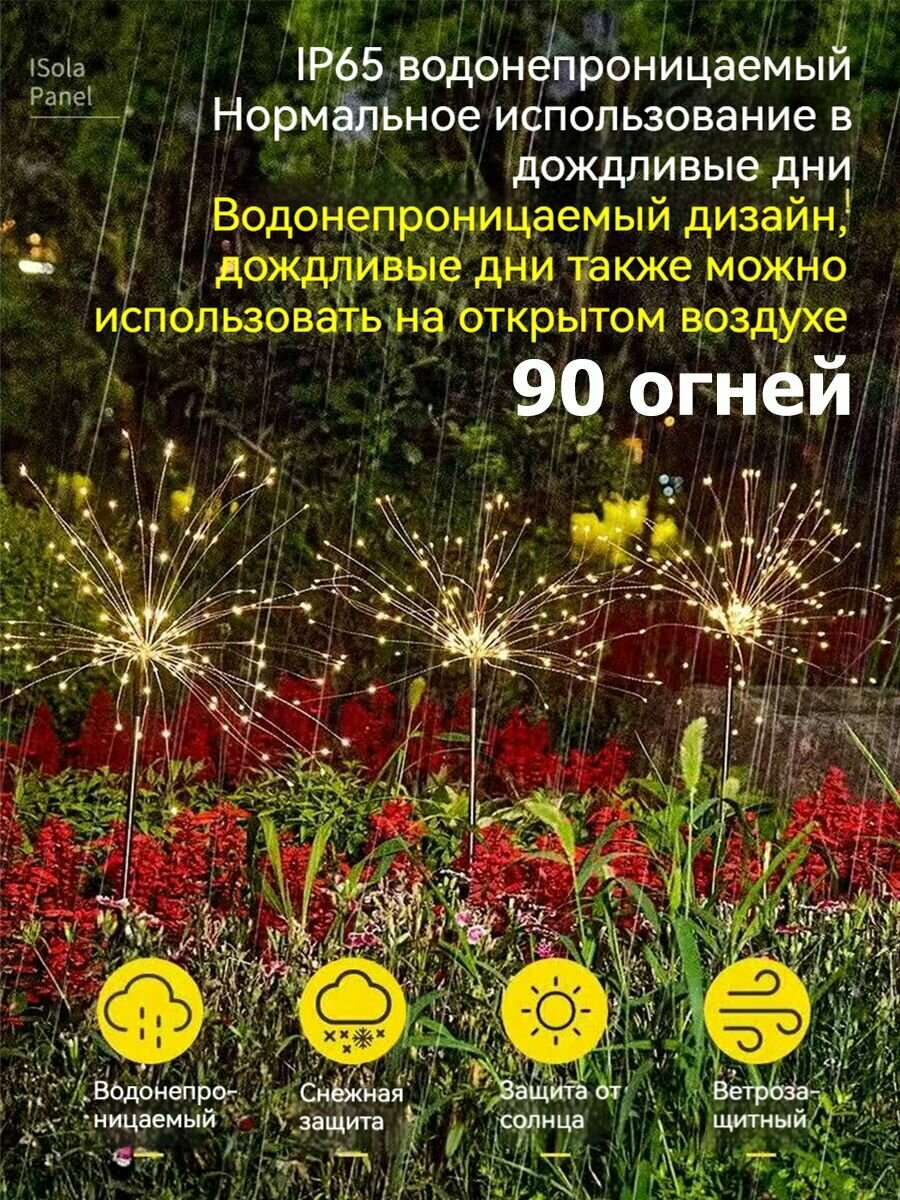 Уличный светильник, количество ламп 90 шт.