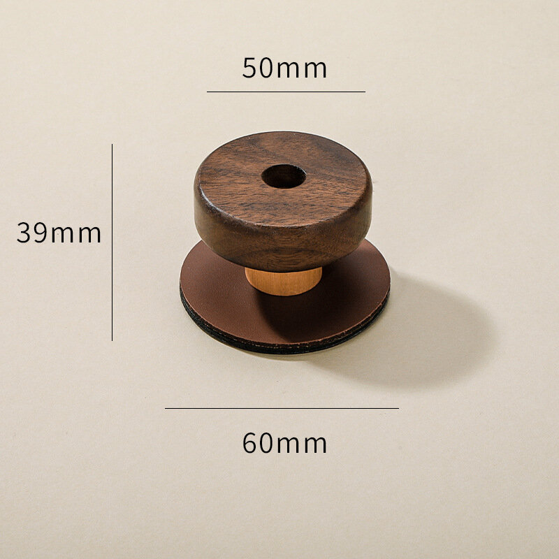 Ручка без сверления для детской комнаты, шкафа, ящика, креативная ручка для дверцы шкафа из массива дерева