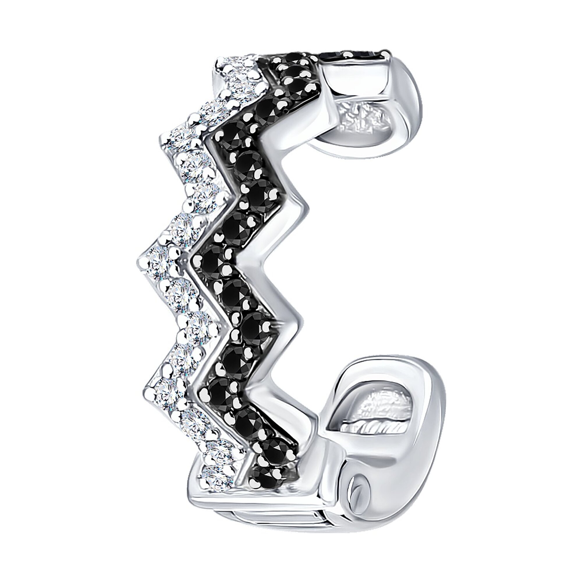 Моносерьга, белое золото, 585 проба, бриллиант