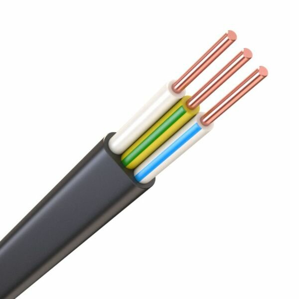 Кабель силовой Кабэкс ВВГ-Пнг(А)-LS, 3х1.5 мм2, ОК (N PE), 0.66кВ, 5 м