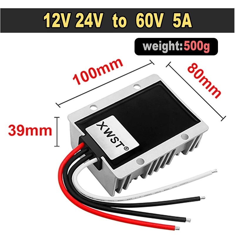 Конвертер постоянного тока XWST 12В/24В до 60В/72В 12v24v to 60v 5A