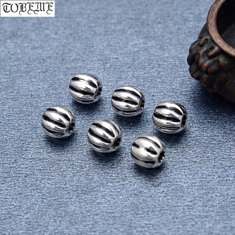 HYMIYA Серебряные бусины 925 3-10 мм 3mm 20pcs