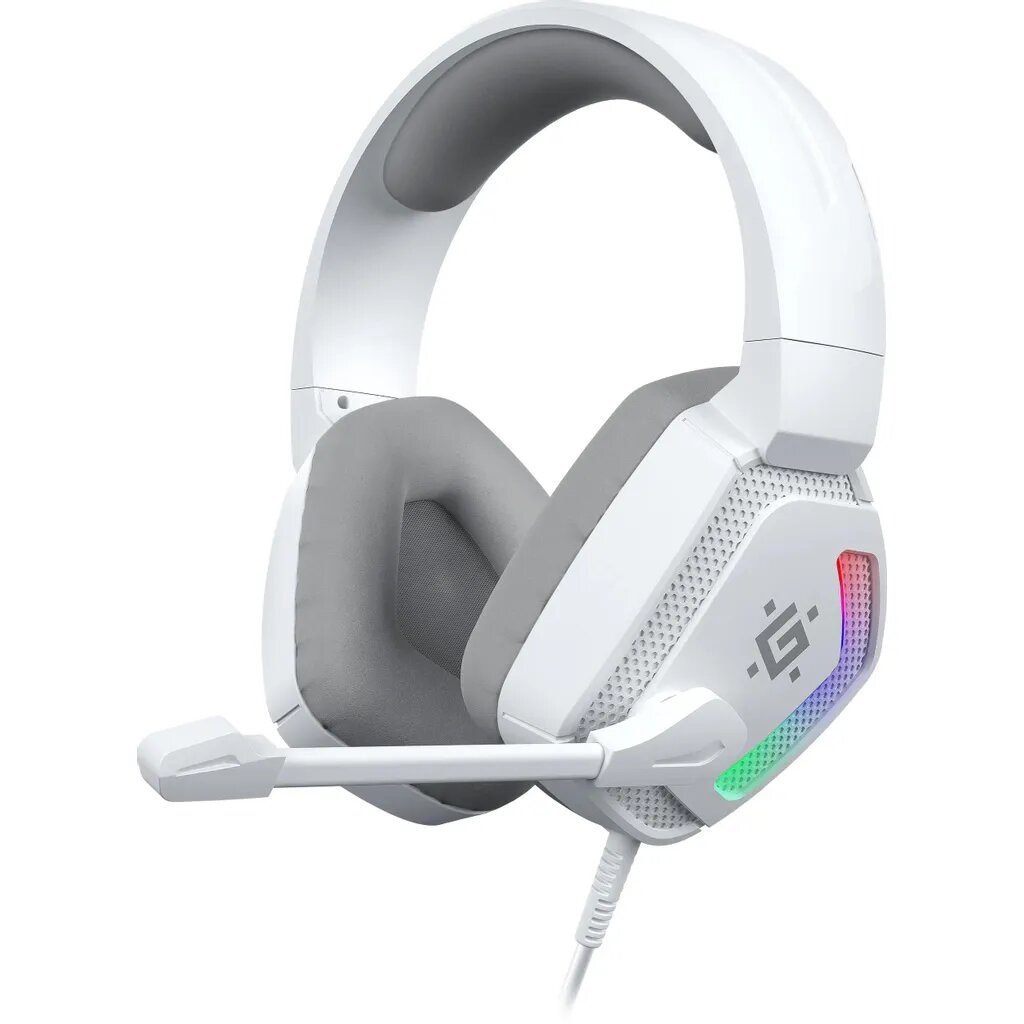 Гарнитура Defender Espanto, для компьютера, накладные, проводные, белый [62470]