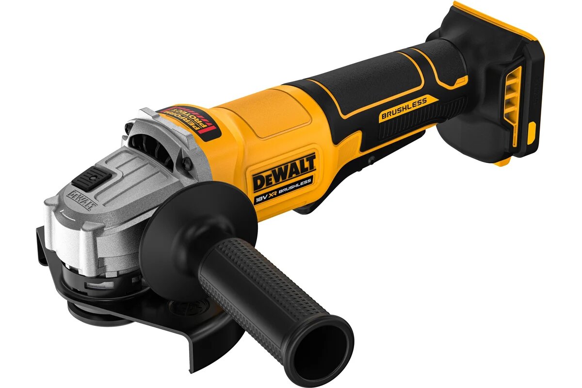 Угловая шлифмашина аккумуляторная DeWalt DCG408N-XJ, BL, Li-Ion , 125мм, без АКБ и З/У