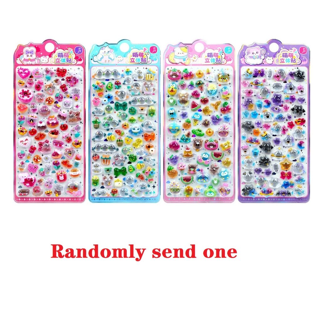 3D Пухлые Листы Наклеек Очаровательная Маленькая Наклейка для Детей и взрослых Крошечная Наклейка