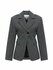 Пиджак GANNI Long-sleeve buttoned blazer, размер 36, серый