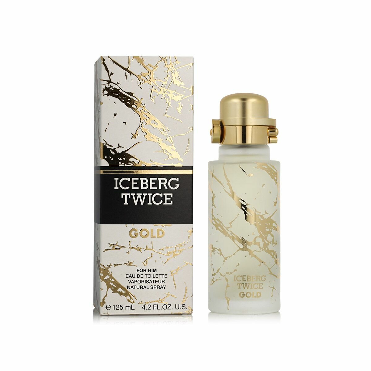 Туалетная вода Iceberg Twice Gold, мужская, аромат древесный, 125 мл
