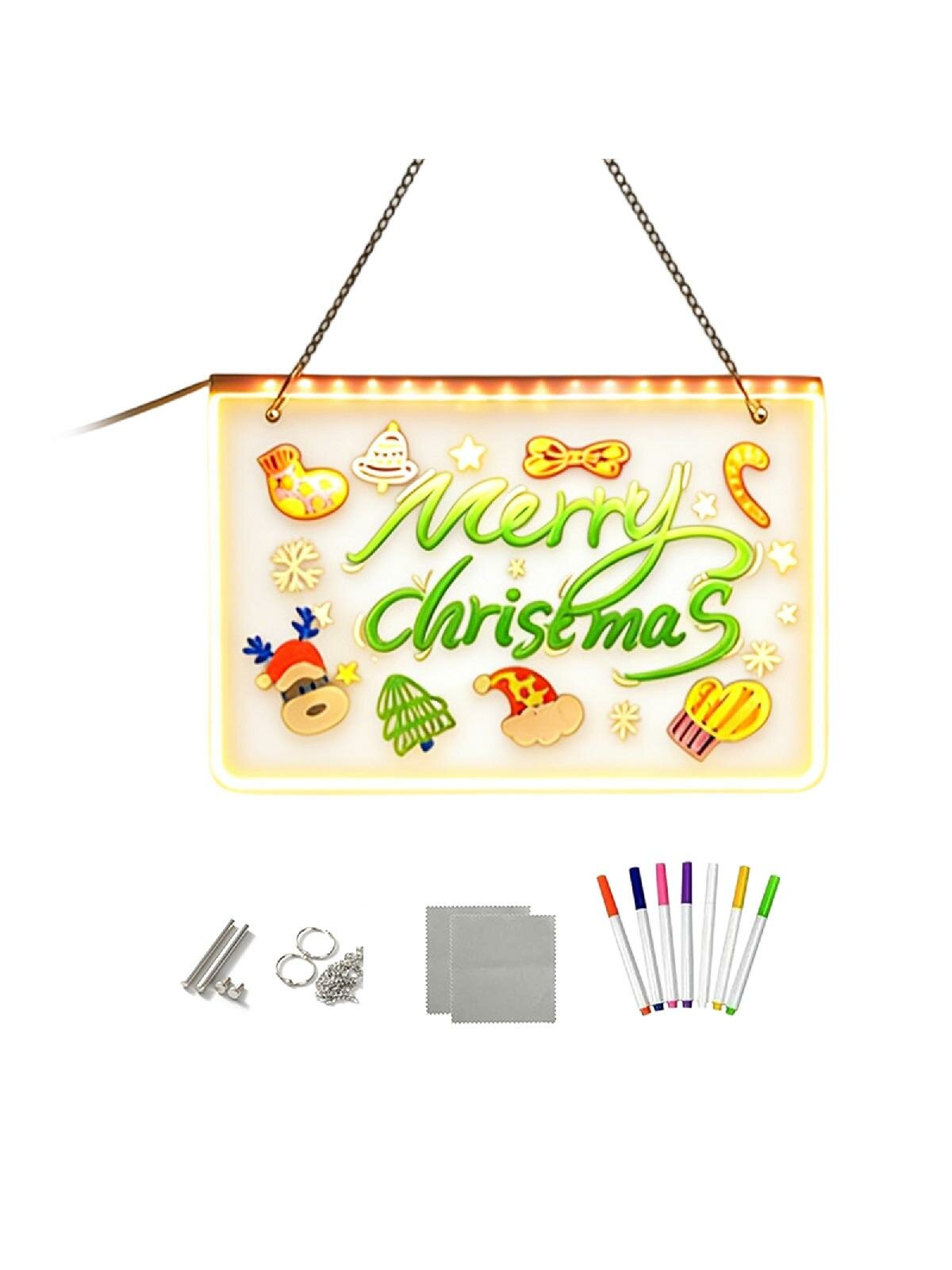 Многофункциональная детская доска для рисования, светящаяся ночью, стираемые поверхности