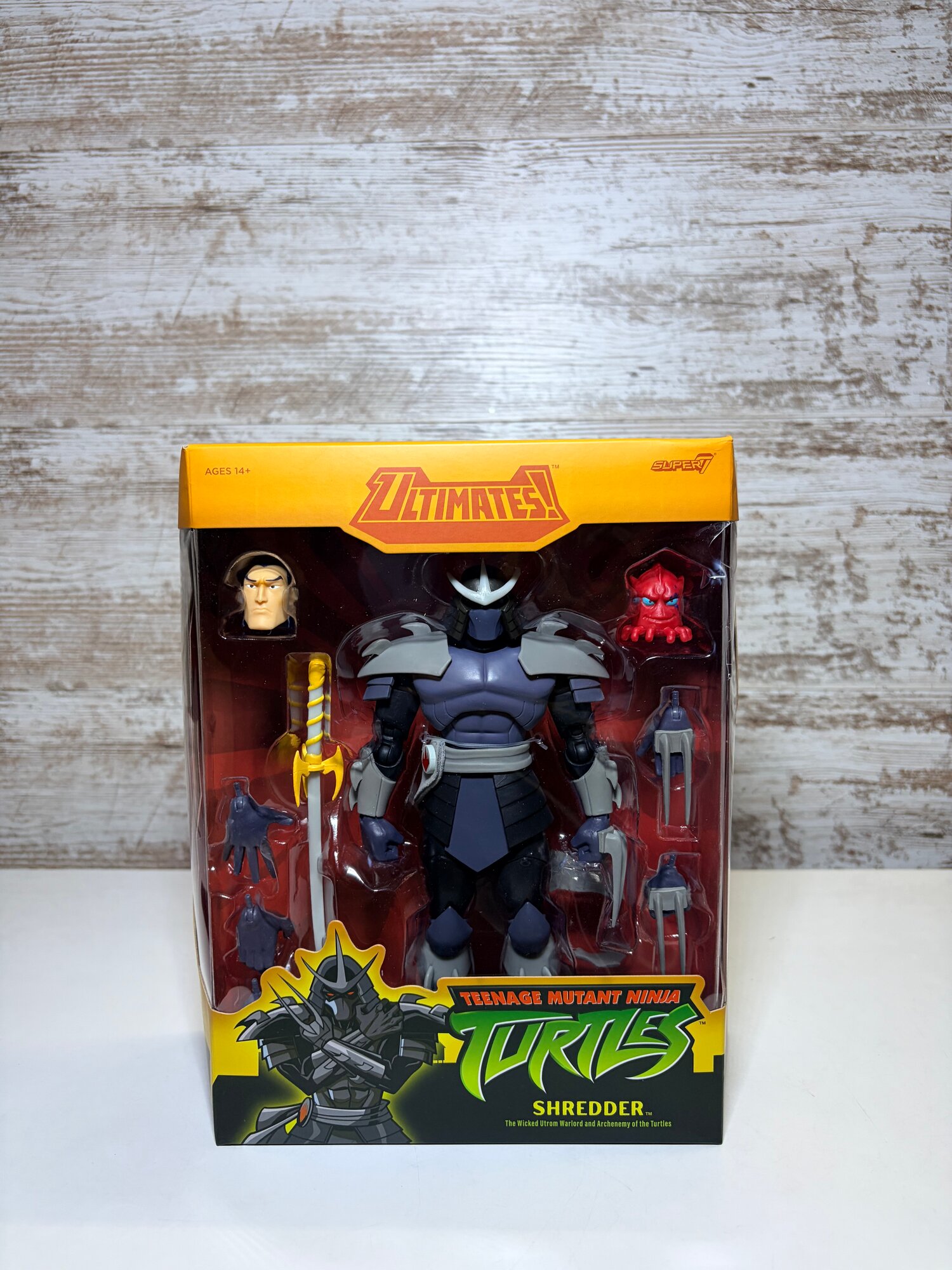 Фигурка Шреддер, Shredder, Черепашки Ниндзя, Teenage Mutant Ninja Turtles.20 см от Super 7, Ultimate