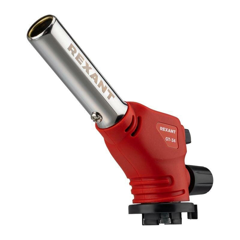 Горелка-насадка газовая GT-34 360град. с пьезоподжигом Rexant 12-0034