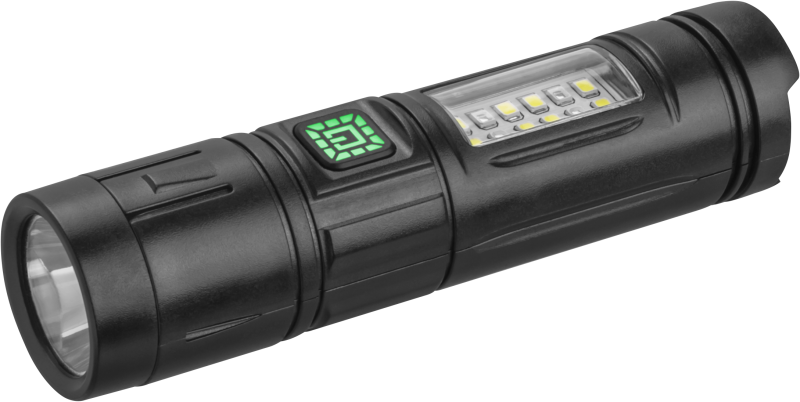 Фонарь светодиодный ручной 90 910 OPT-CP13-ACCU пласт.1LED 1Вт+8SMDбел+4SMDкр 7реж. IPХ4 онлайт 90910