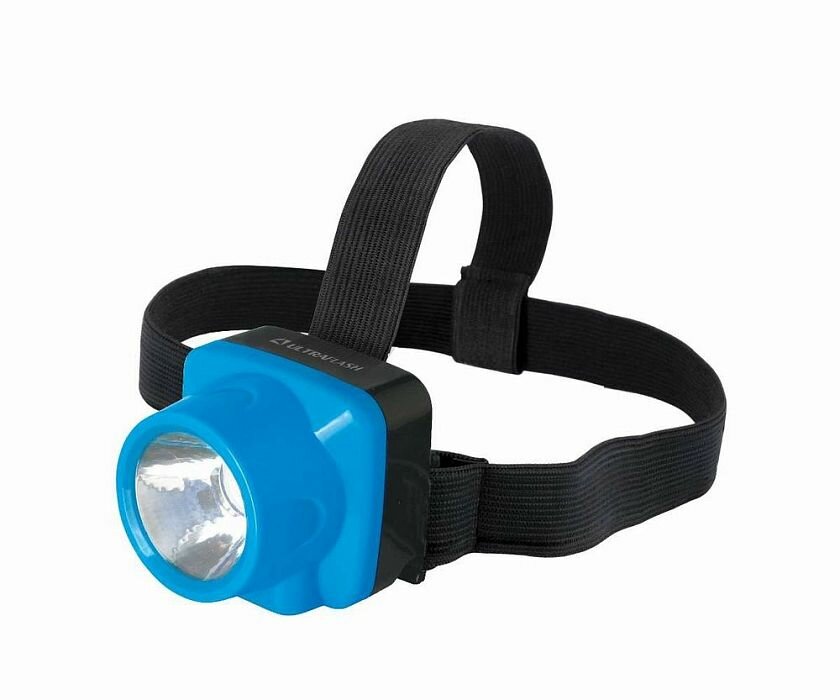 Налобный фонарь Ultraflash LED светодиодный, аккумуляторный, выдвижная вилка для зарядки в корпусе