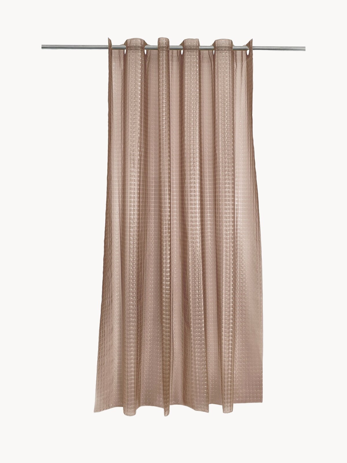 Штора для ванной 3D ПВХ 180*200 встроенные люверсы(кольца) коричневый