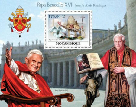 Почтовые марки Мозамбик 2009г. "Папа Бендикт XVI" MNH