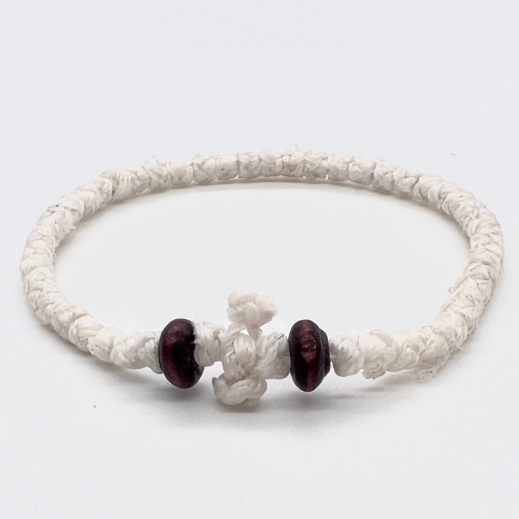 Плетеный браслет, бисер