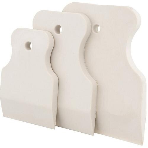 Набор шпателей силиконовые 60*80*100мм "белые" (3 шт)