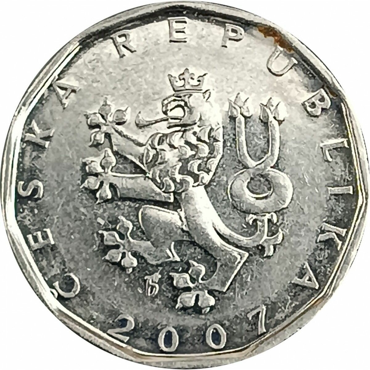 2 кроны 2007 Чехия из оборота