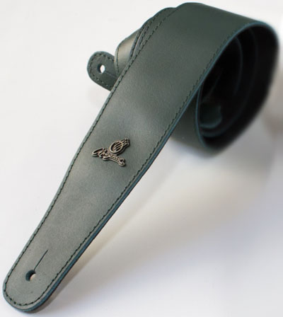 Guitar strap Magma MC09 - Двухслойный ремень для гитары из кожи серого цвета
