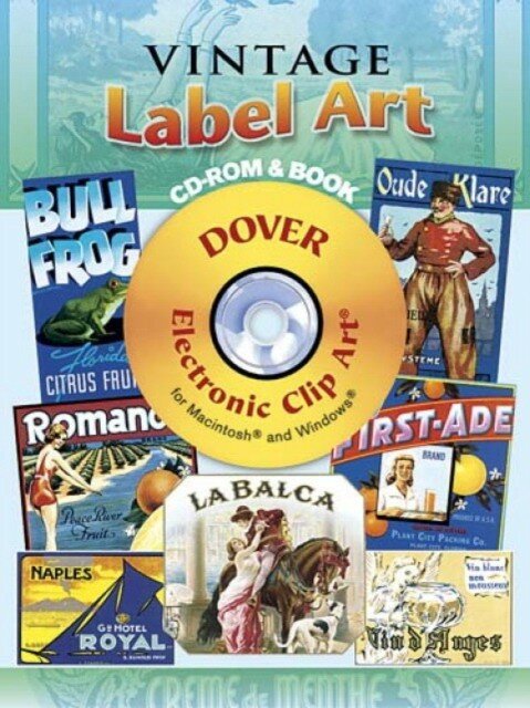 Grafton Carol "Vintage Label Art CD-ROM and Book"