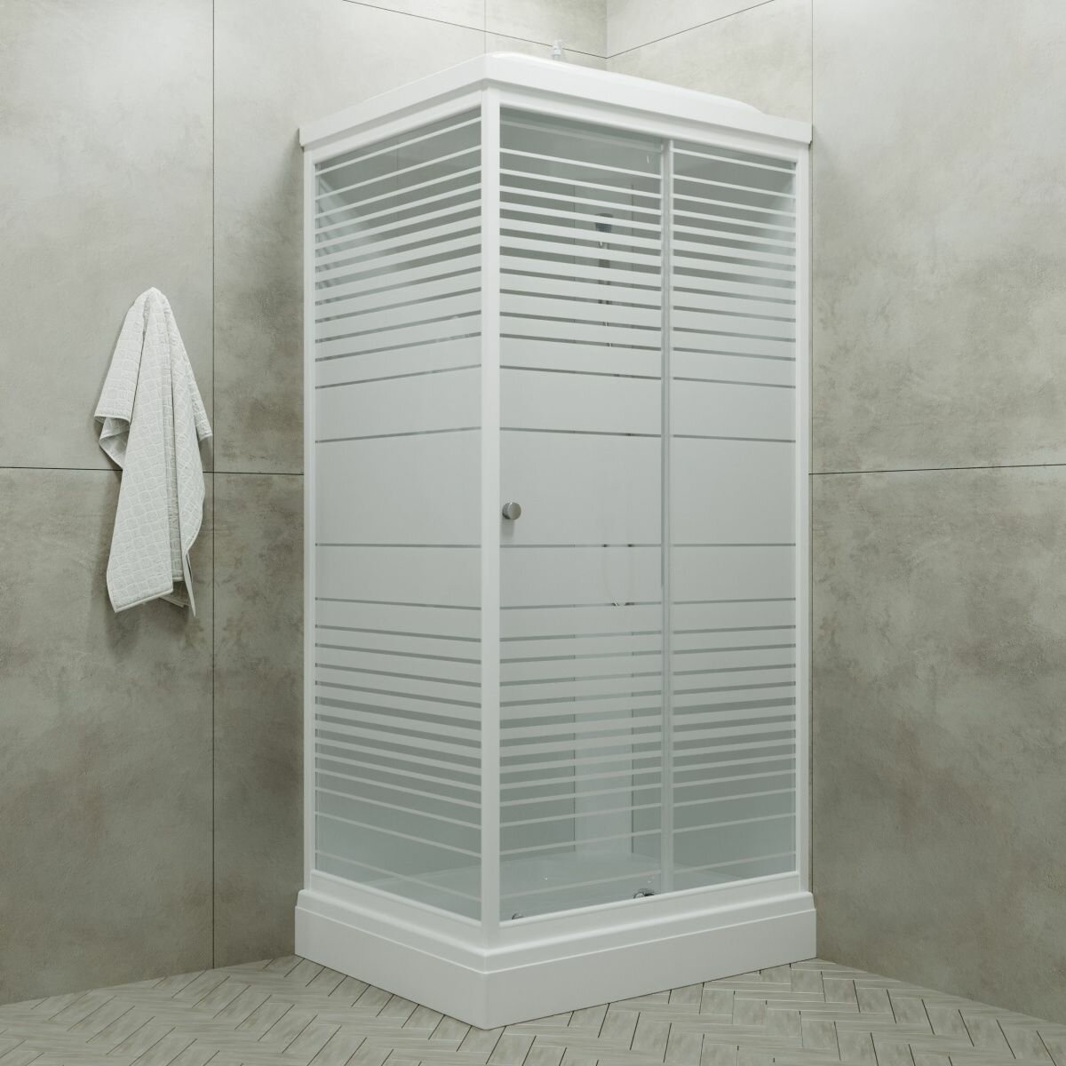 Душевая кабина Тритон Квадро А 100х80х228 см правая