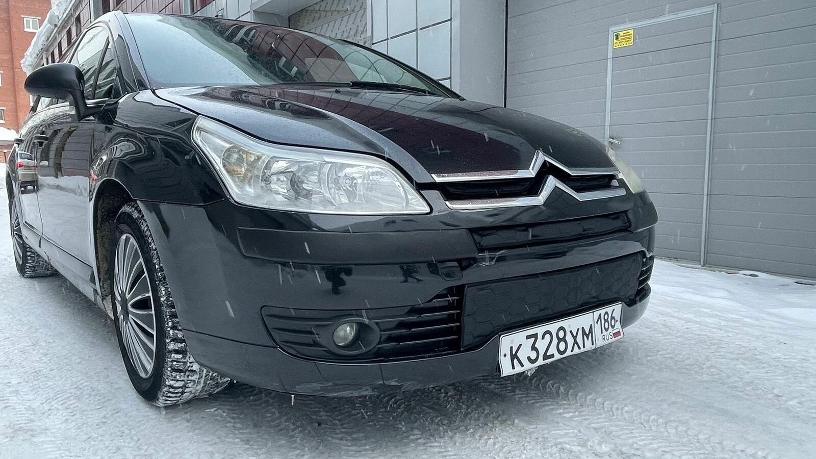 Утеплитель радиатора и бампера для Citroen C4 (2004 -2014) I х/б 5дв, Ситроен Си4