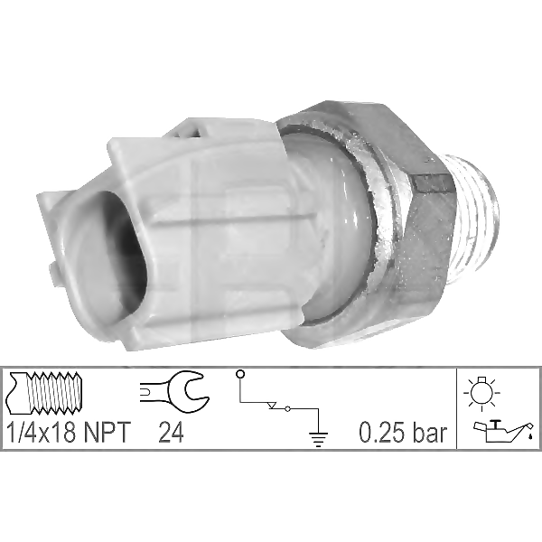 ERA 330029 (0910044 / 102437A / 1116647) датчик давления масла ford: c-max 1.6 / 1.8 / 1.8 flexifuel / 1.8 tdci / 2.0 07-, Fiesta (Фиеста)