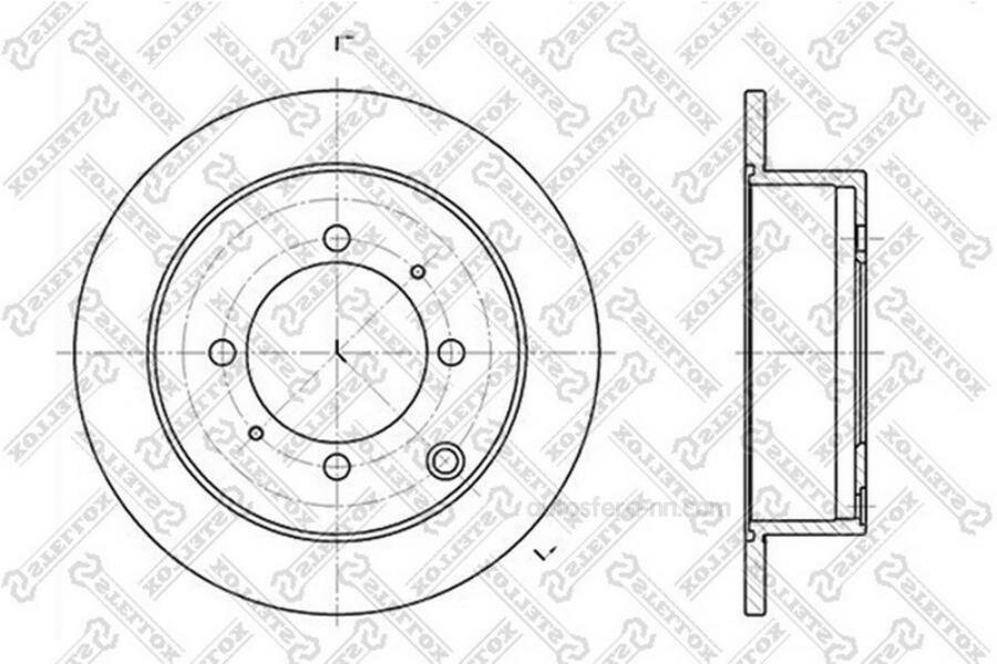 STELLOX 60203024SX диск тормозной задний\ MITSUBISHI GALANT 2.0-2.5D 91