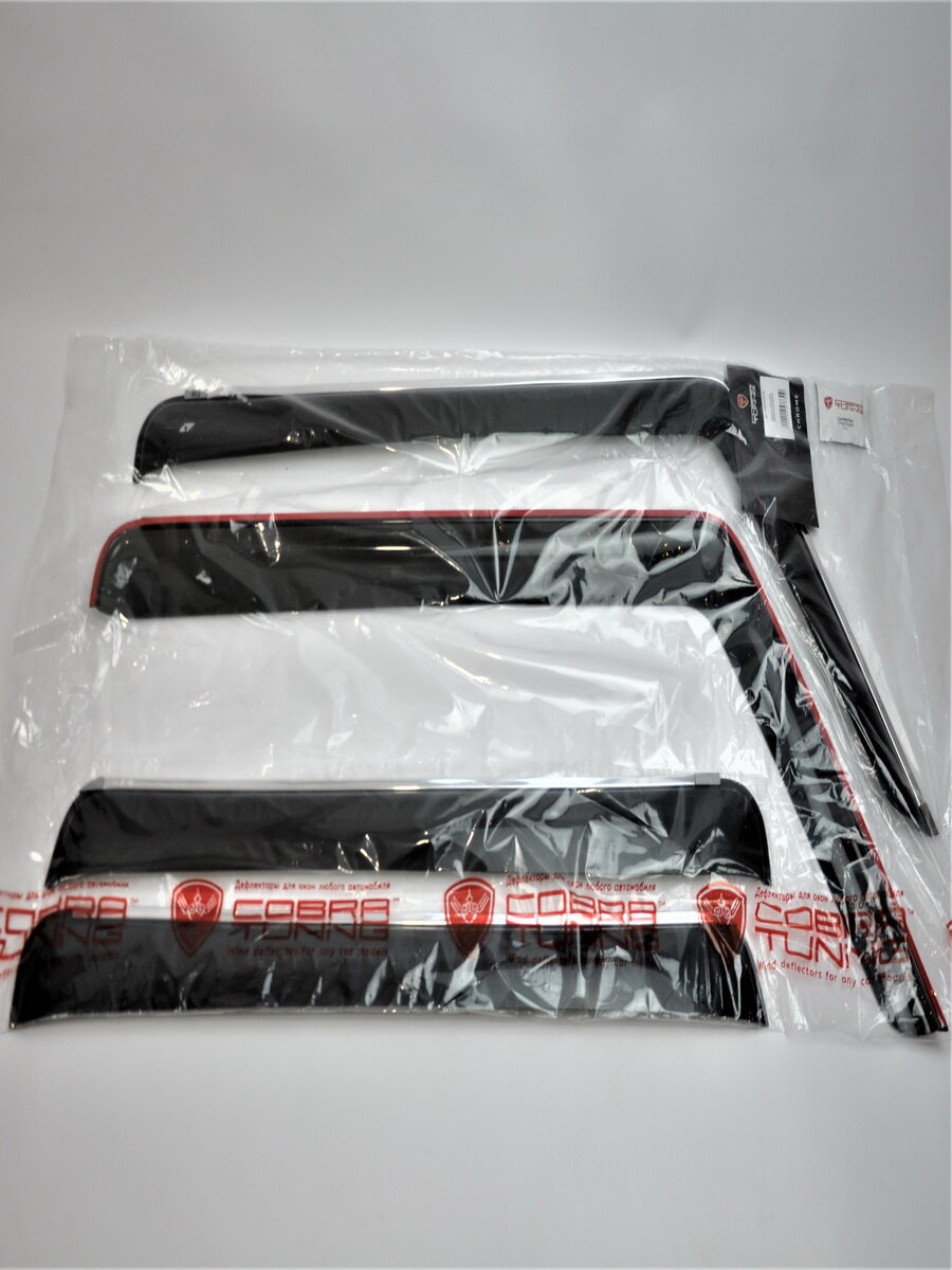 Дефлекторы окон для Газ 31105; 3110; 31102 хром. молдинг "CT"