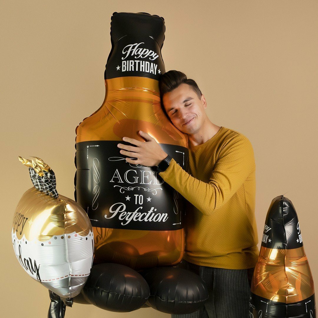 Фольгированный шар "Бутылка виски", 127 см